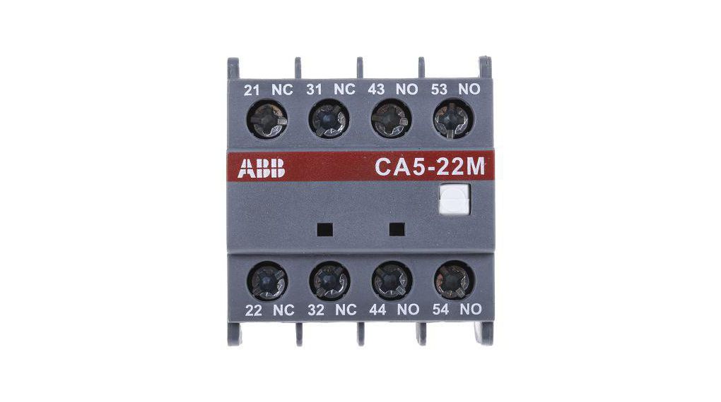 1SBN010040R1122 - CA5-22M | ABB Auxiliary Contact, 4 Contact, 2NC + 2NO ...